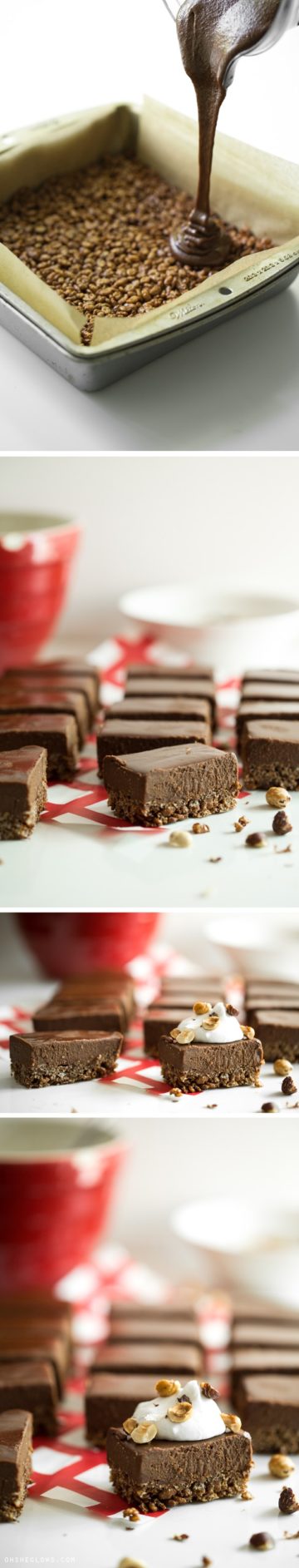 Double Chocolate Crispy Frozen Dessert Bars (Vegan, GF, No-bake) – Oh ...